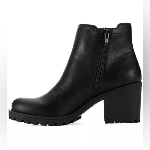 Sun + Stone | Shoes | Sun Stone Morghan Lug Sole Block Heel Booties ...